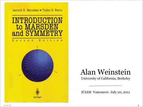 Introduction to Marsden & Symmetry | mathtube.org